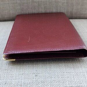 Cartier | Bags | Cartier Paris Long Wallet Burgundy Red Leather Card ...